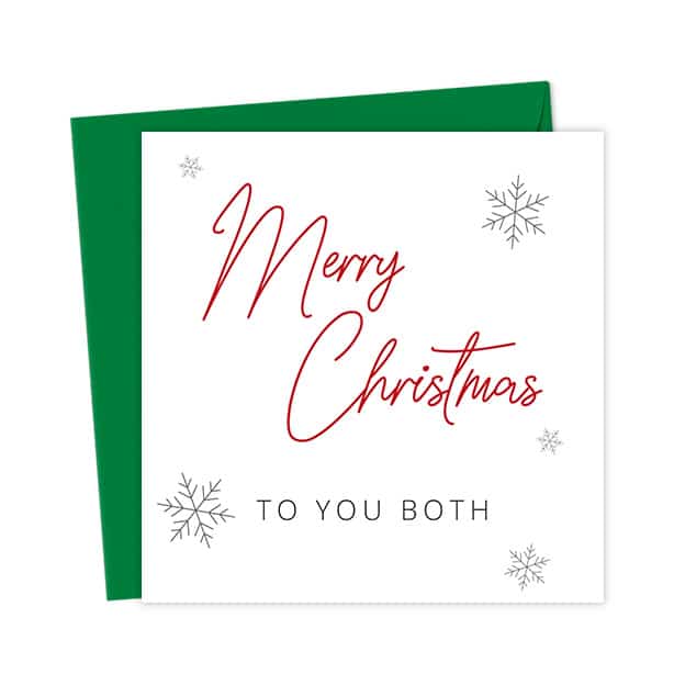 Merry Christmas To You Both - Christmas Card