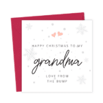 Granny Christmas Card - Happy Christmas to my Granny love from the bump