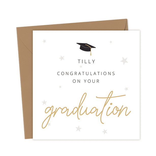 Personalized Graduation Congratulations Card – Custom Designs