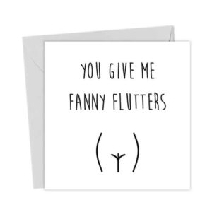 'Fanny Flutters' Personalised Valentine's Day Card | Funny & Rude