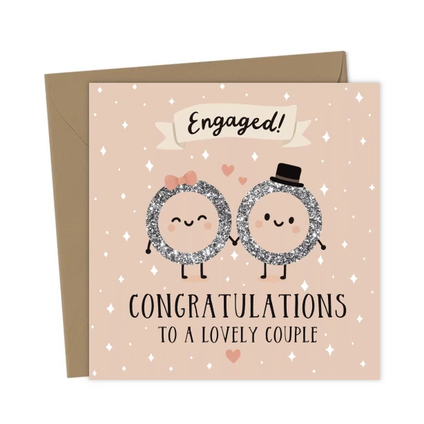 Cute Engagement Card - Wedding & Engagement Cards