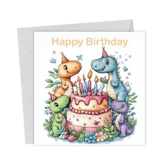 Dinosaur Birthday Card - Birthday Cards