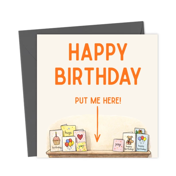 Funny Birthday Card- Put My Card In The Best Spot - Birthday Cards