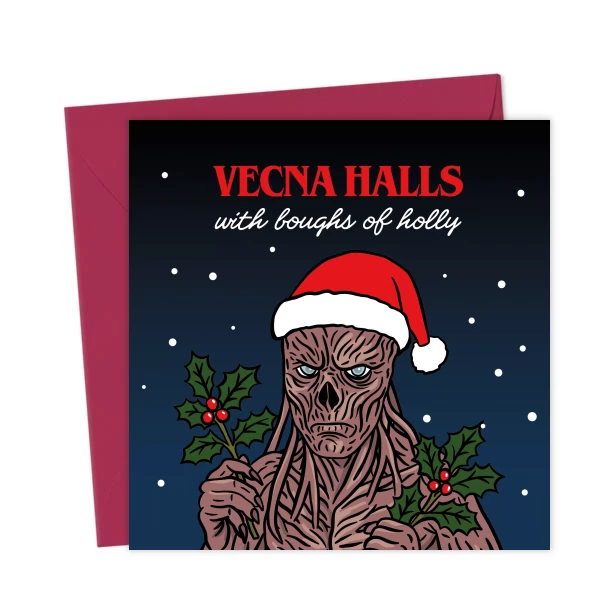 Funny Christmas Card - Vecna - Stranger Things - Christmas Cards
