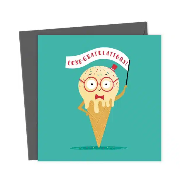 Funny Cone-gratulations Ice Cream Card | You Said It