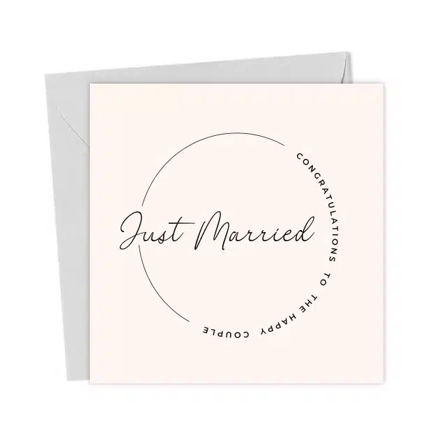 Just Married | Minimalist | Congratulations Card | You Said It