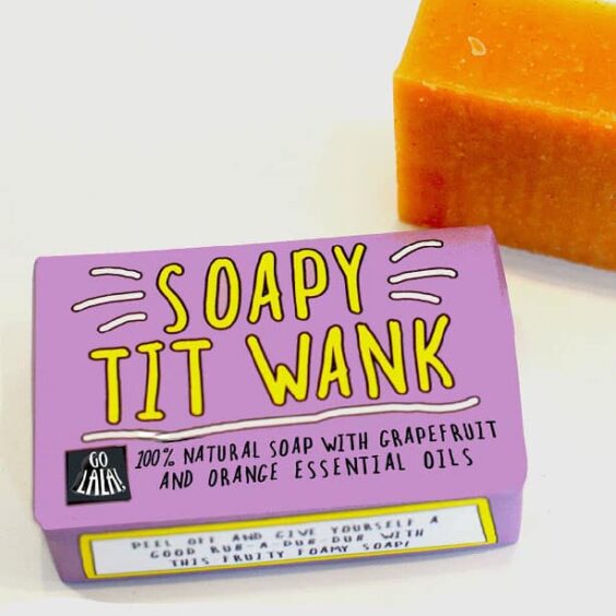 Soapy Tit Wank Soap Bar - Rude Novelty Gift | You Said It