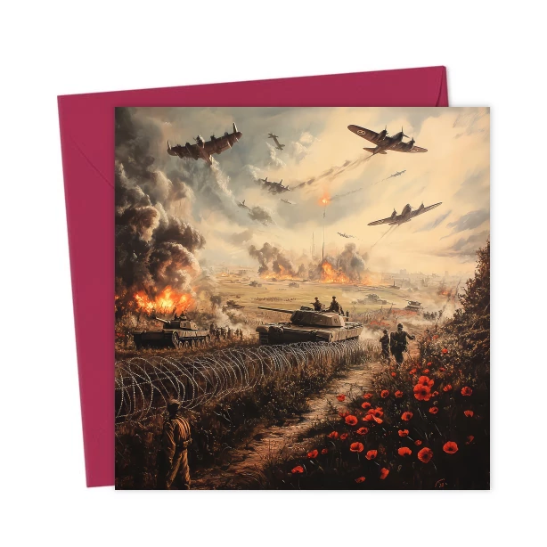 Spitfire and Poppies - Greetings Cards