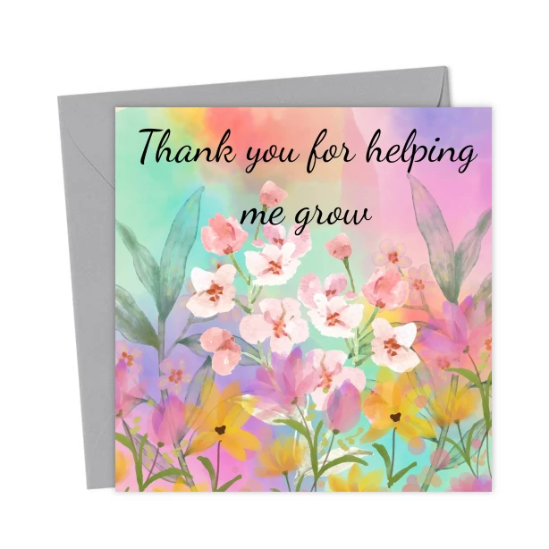 Teacher Thank You Card from Child – End of School Year Gift - Thank You ...