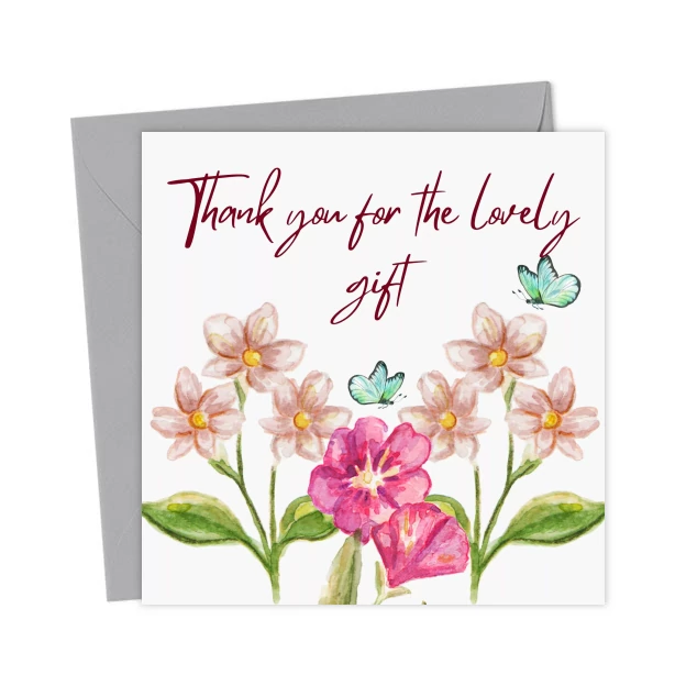 Thank You for the Lovely Gift Card UK – Thoughtful Thank You Greeting ...